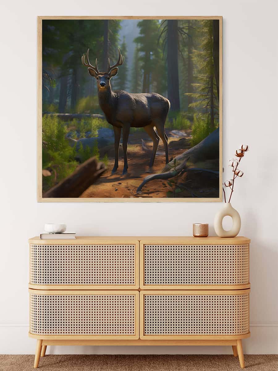 Diamond Painting - Friedlicher Hirsch im Wald - Jetzt kaufen