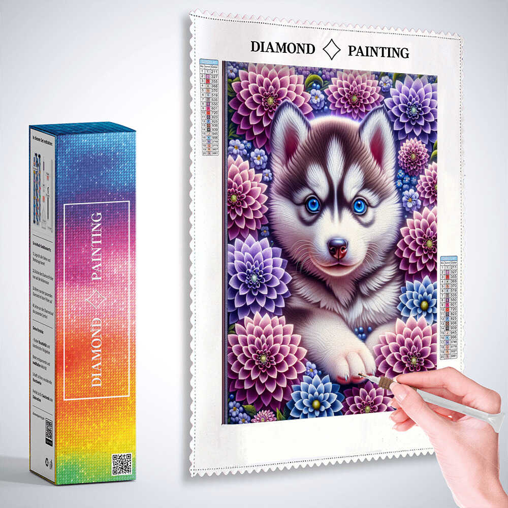 Diamond Painting - Husky, Welpe - Jetzt kaufen