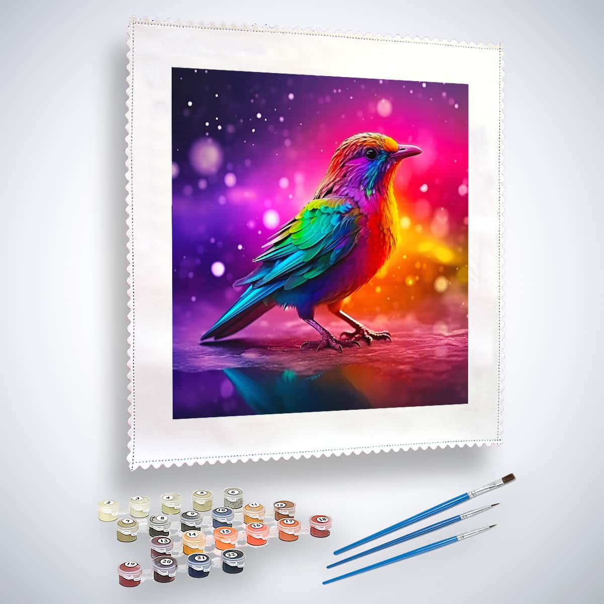 Malen nach Zahlen - Bunter, leuchtender Vogel - Jetzt kaufen